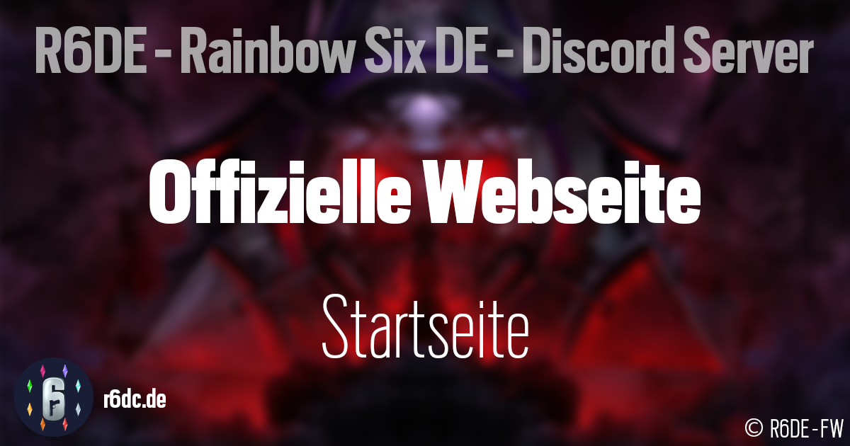 R6DE – Deutscher Rainbow Six Siege Discord Server